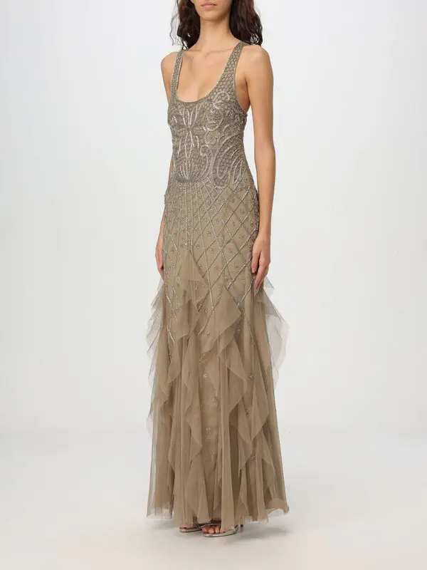 Ralph Lauren Beaded Gown In Beige - 40% Off | Editorialist
