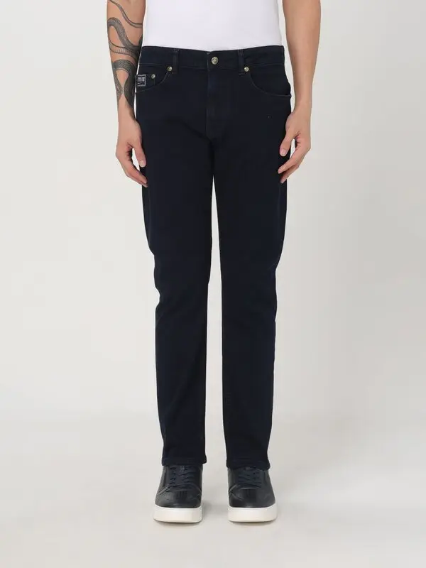 Versace Dark Wash Straight Leg Jeans - Navy