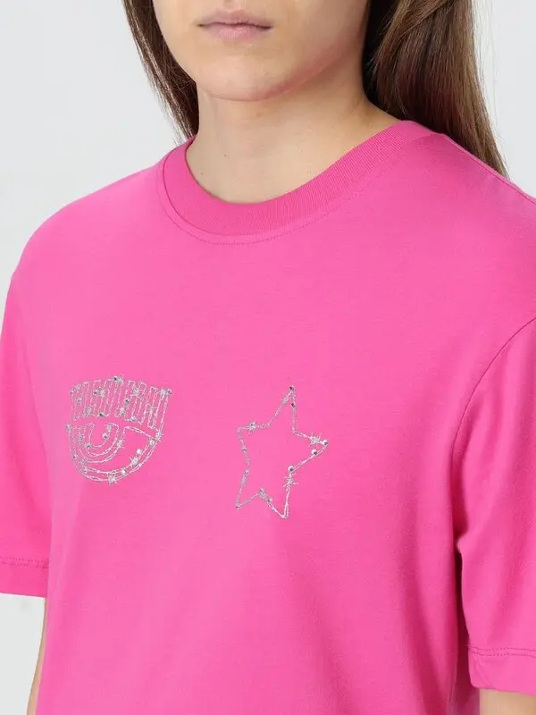 CHIARA FERRAGNI Embroidered T-shirt - Violet