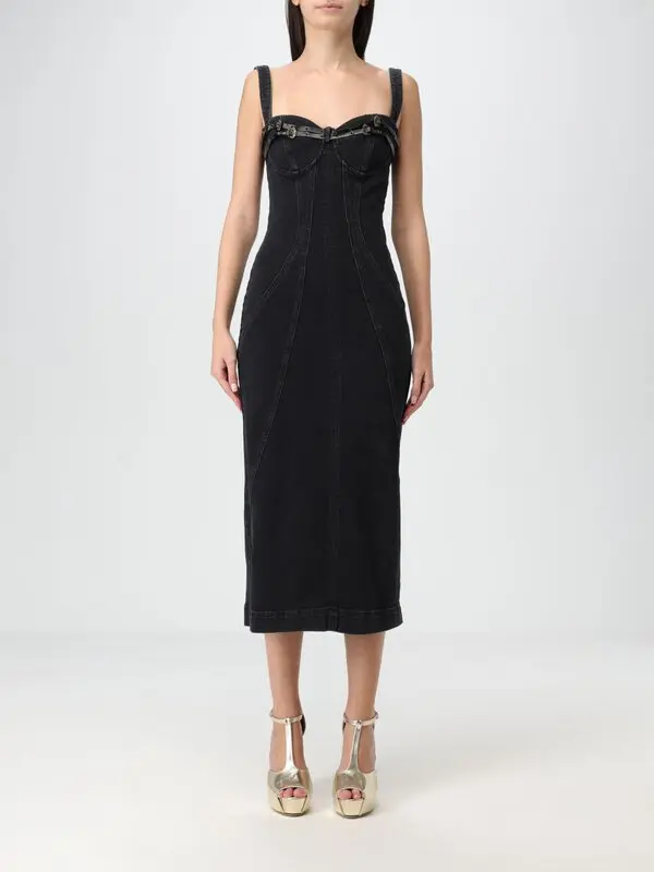 Versace Denim Bustier Dress