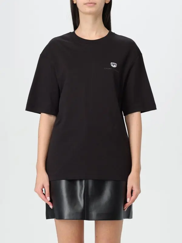 CHIARA FERRAGNI Cotton T-shirt With Logo