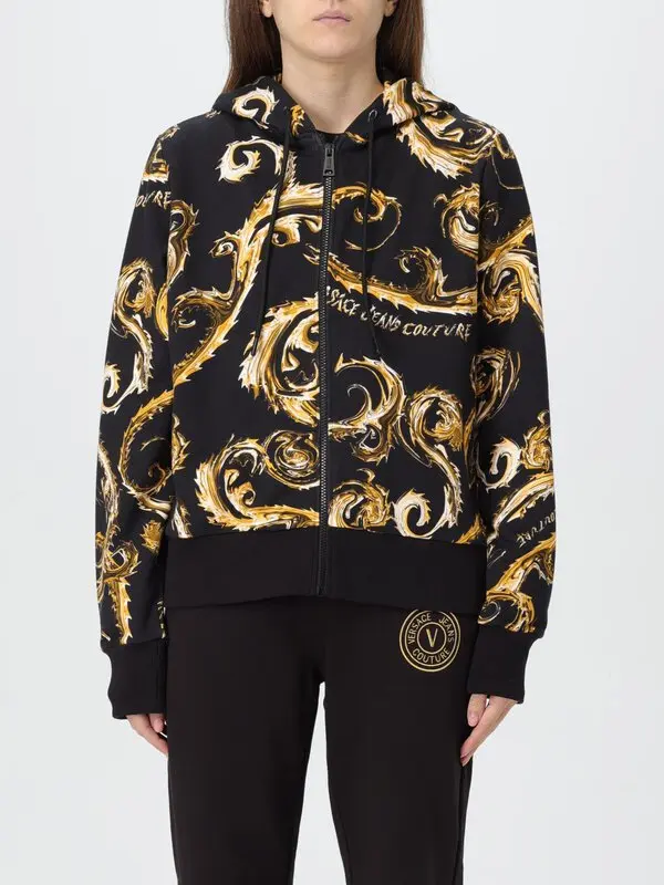 Versace Printed Full Zip Hoodie