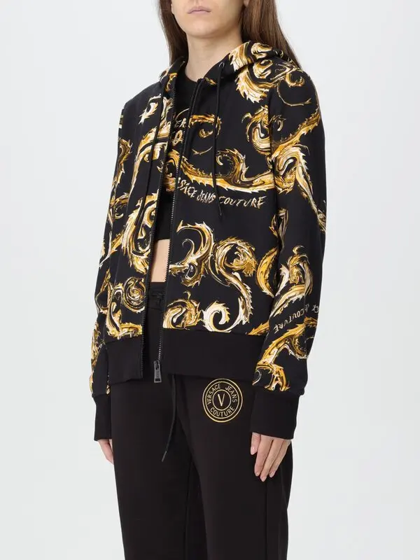 Versace Printed Full Zip Hoodie