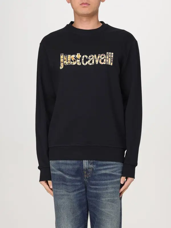 Just Cavalli Graphic Logo Sweatshirt - Black