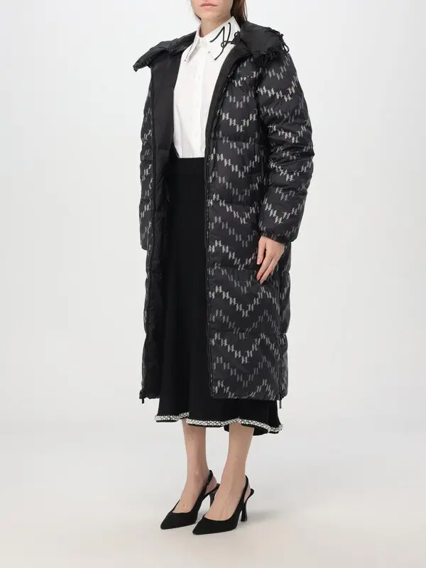 Karl Lagerfeld Puffer Coat With Belt