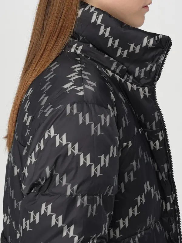 Karl Lagerfeld Puffer Coat With Belt