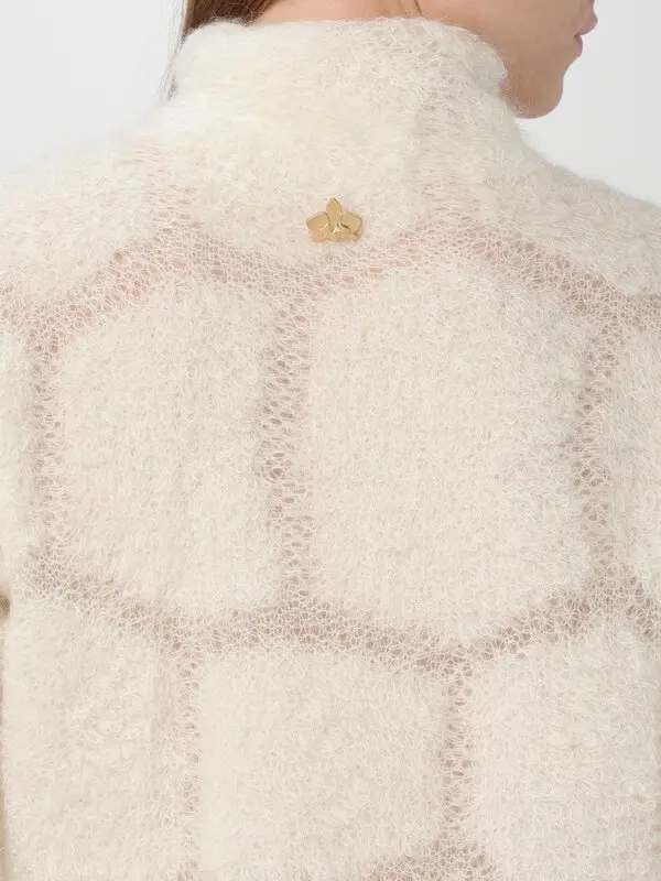 GENNY Textured High Neck Sweater