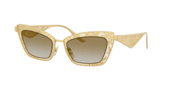 Dolce & Gabbana Sunglasses - Grad Light Brown Mirror Gold