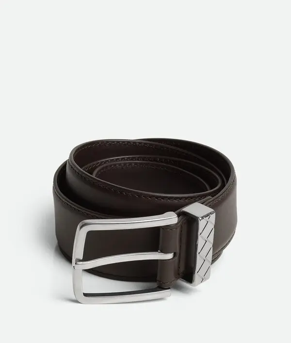 Bottega Veneta Intreccio Loop Belt - Fondant