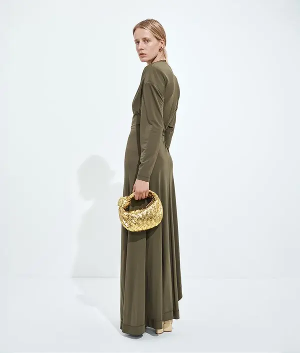 Bottega Veneta Mini Jodie Top Handle Bag - Gold
