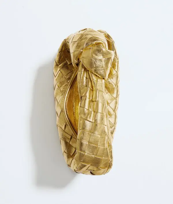 Bottega Veneta Mini Jodie Top Handle Bag - Gold