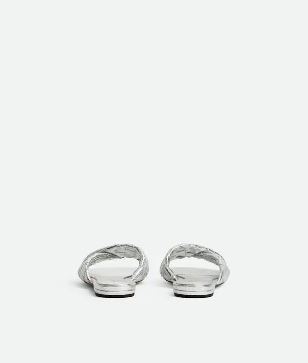 Bottega Veneta Blink Flat Mule - Silver