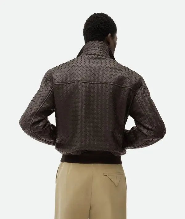 Bottega Veneta Intrecciato Leather Blouson - Fondant