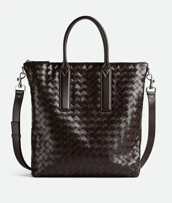 BOTTEGA  VENETA Intrecciato Zipped North-south Tote - Fondant