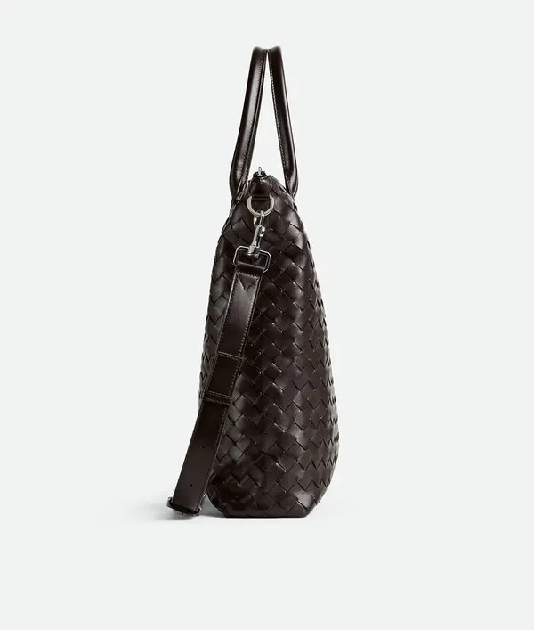 Bottega Veneta Intrecciato Zipped North-south Tote - Fondant