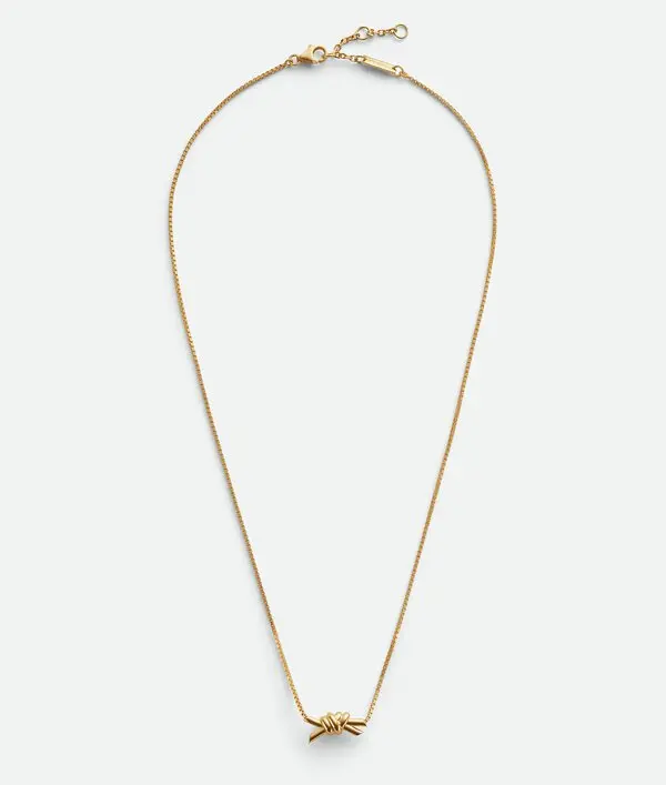 BOTTEGA  VENETA Bottega Veneta Knot Necklace - Yellow Gold