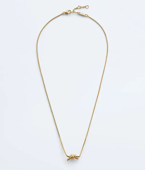 Bottega Veneta Knot Necklace - Yellow Gold