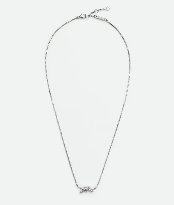 BOTTEGA  VENETA Bottega Veneta Knot Necklace - Silver