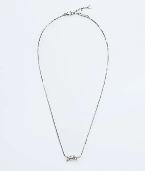 Bottega Veneta Knot Necklace - Silver