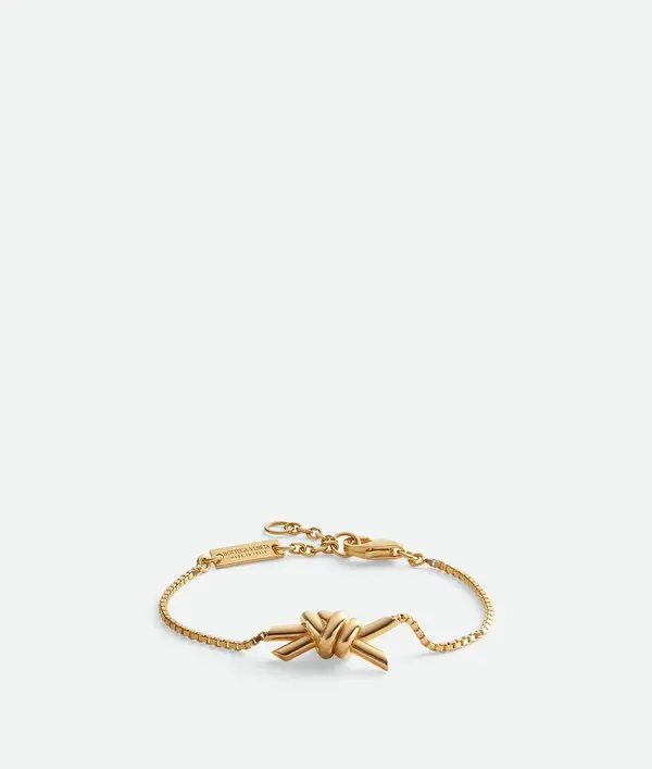 BOTTEGA  VENETA Bottega Veneta Knot Chain Bracelet - Yellow Gold