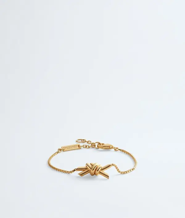 Bottega Veneta Knot Chain Bracelet - Yellow Gold