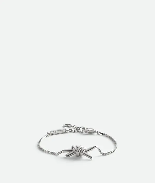 Bottega Veneta Knot Bracelet - Silver