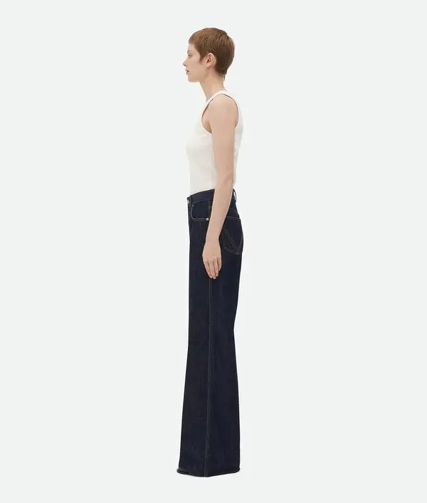 Bottega Veneta Palazzo Jeans - Indigo