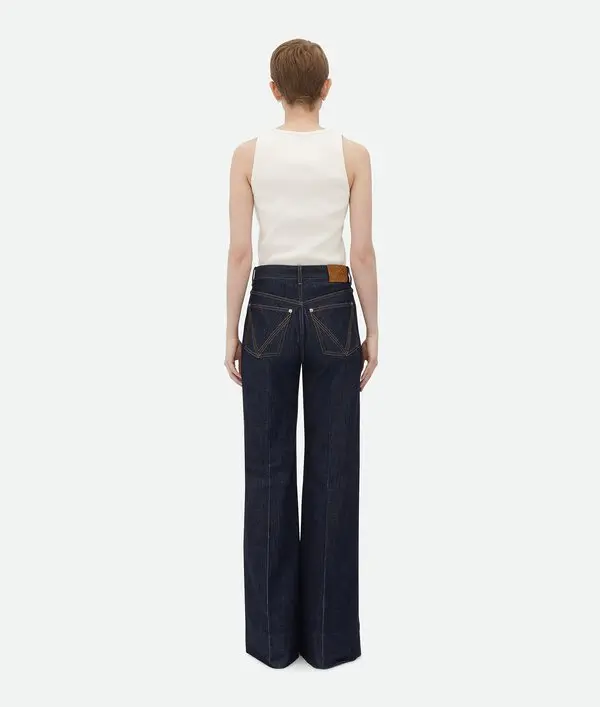Bottega Veneta Palazzo Jeans - Indigo
