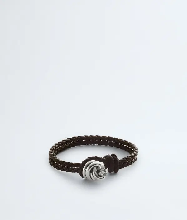 Bottega Veneta Knot Leather Bracelet - Fondant