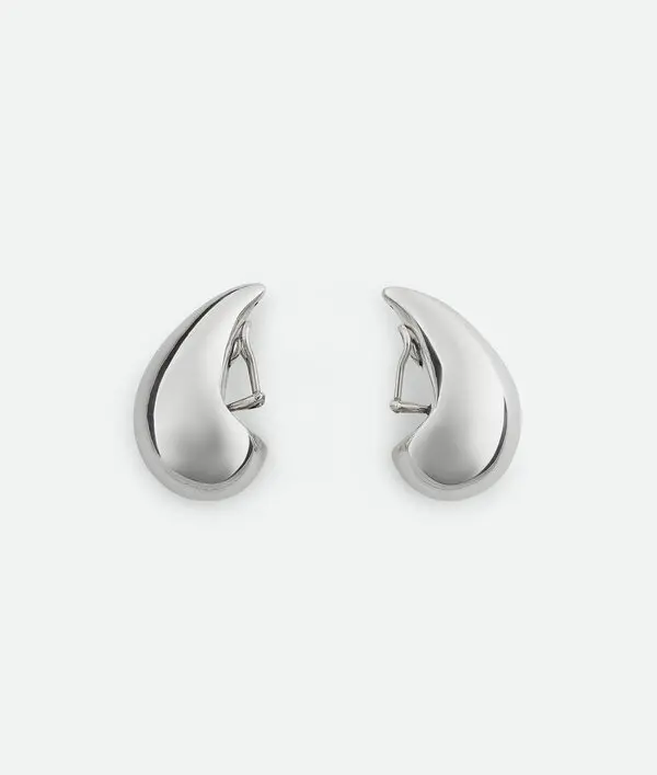 Bottega Veneta Medium Drop Earrings - Silver