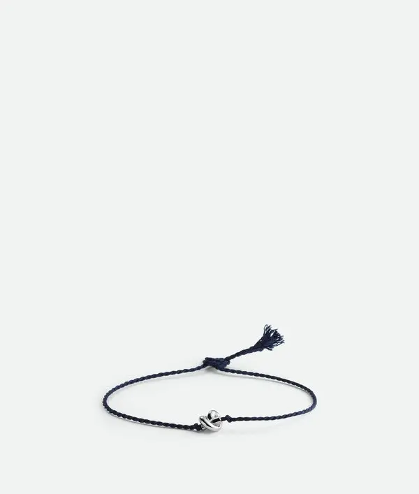 BOTTEGA  VENETA Bottega Veneta Knot Friendship Bracelet - Deep Blue