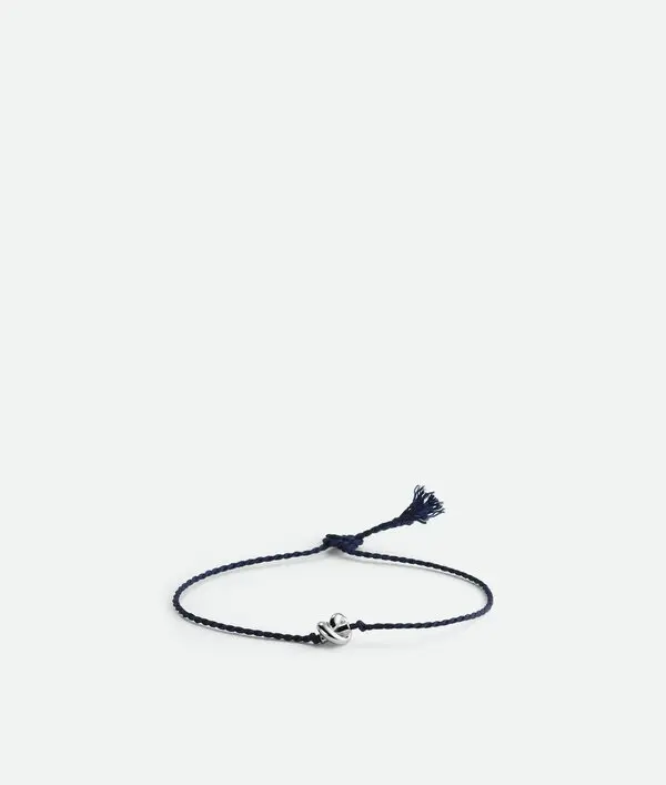 Bottega Veneta Knot Friendship Bracelet - Deep Blue