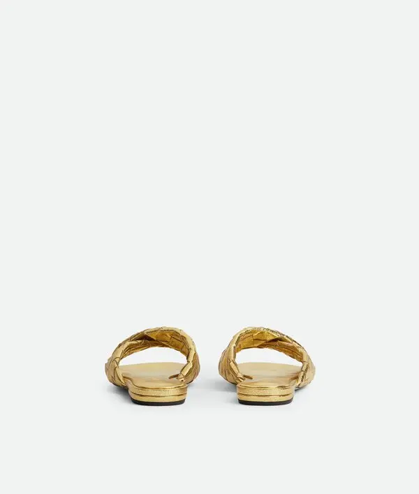 Bottega Veneta Blink Flat Mule - Gold