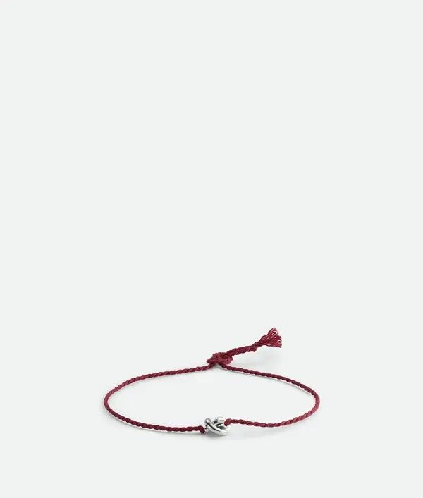 BOTTEGA  VENETA Bottega Veneta Knot Friendship Bracelet - Bordeaux