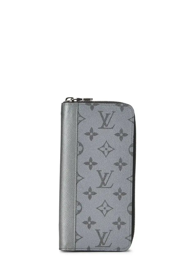 LOUIS VUITTON Taigarama Zippy Vertical Wallet - Silver