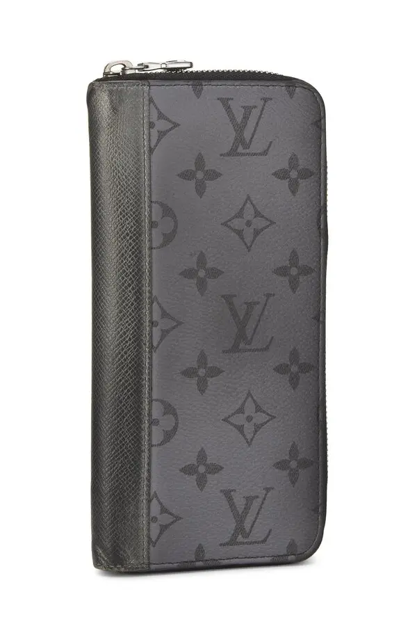 LOUIS VUITTON Taigarama Zippy Vertical Wallet - Silver