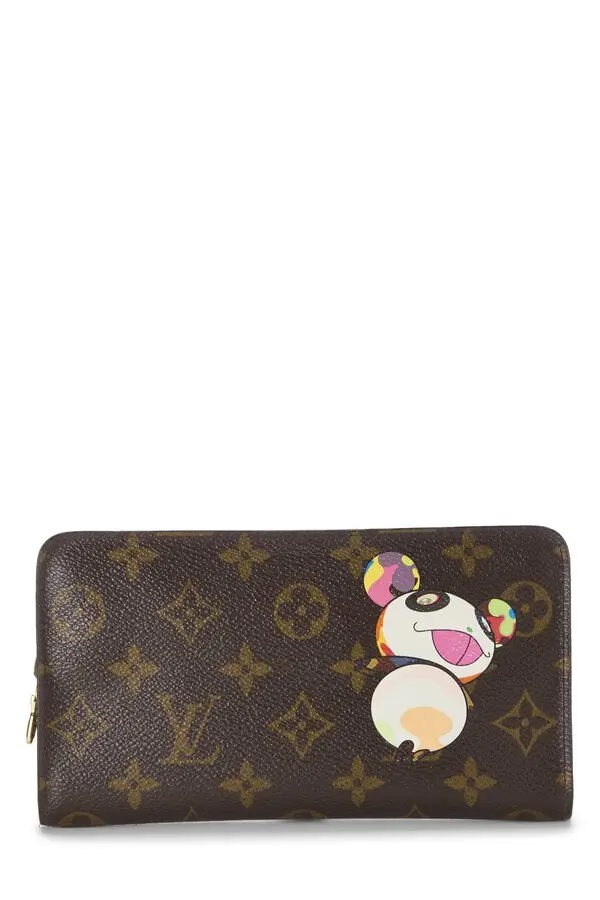 LOUIS VUITTON Takashi Murakami X Monogram Canvas Panda Porte Monnaie Zippy - Brown