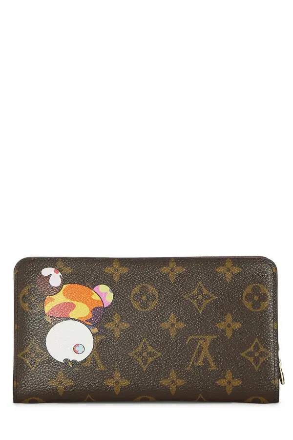 LOUIS VUITTON Takashi Murakami X Monogram Canvas Panda Porte Monnaie Zippy - Brown