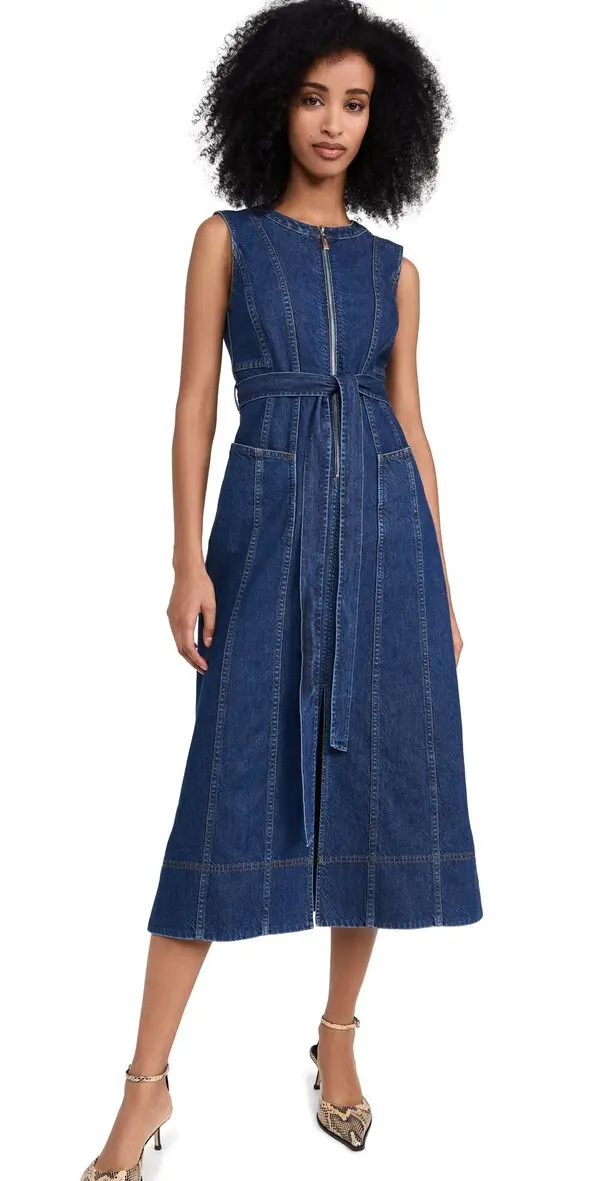 knee length dresses for ladies Selene Dress  Tanya Taylor