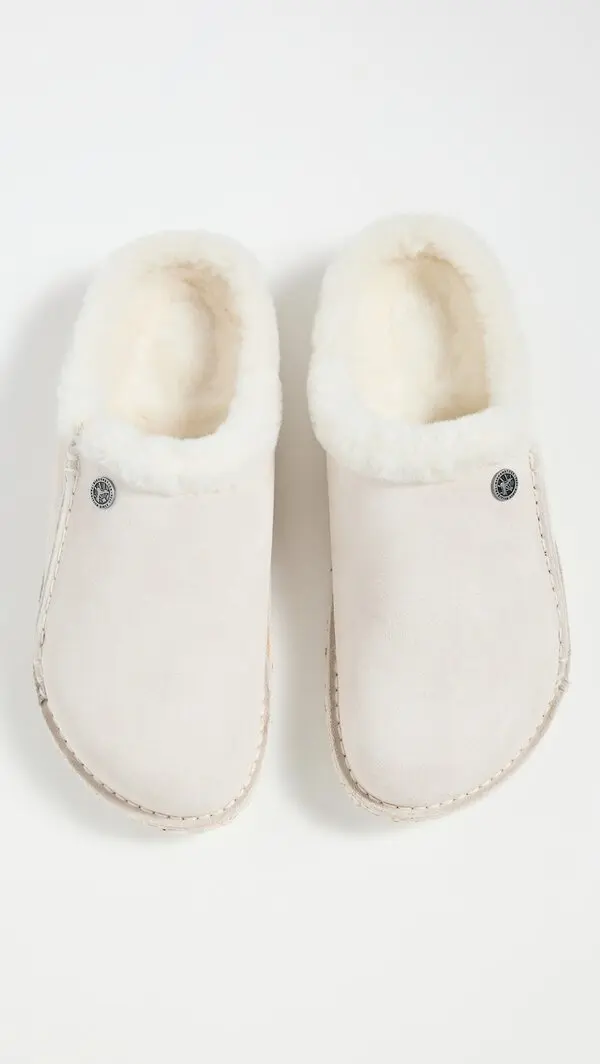 BIRKENSTOCK Zermatt Premium Shearling Clogs - Antique White/natural