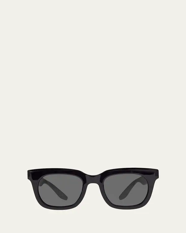 Barton Perreira Samo Square Frame Sunglasses - Samo Black Noir