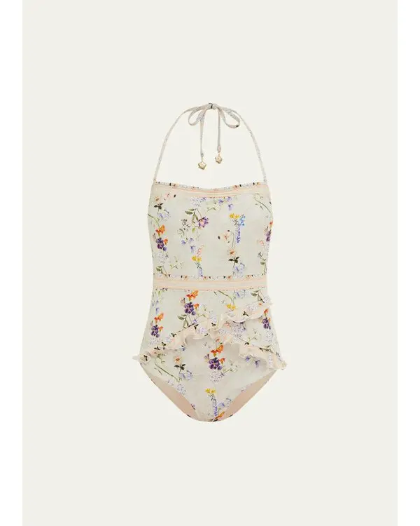 AQUA BLU AUSTRALIA Bridget Bandeau One-piece Swimsuit - Multi