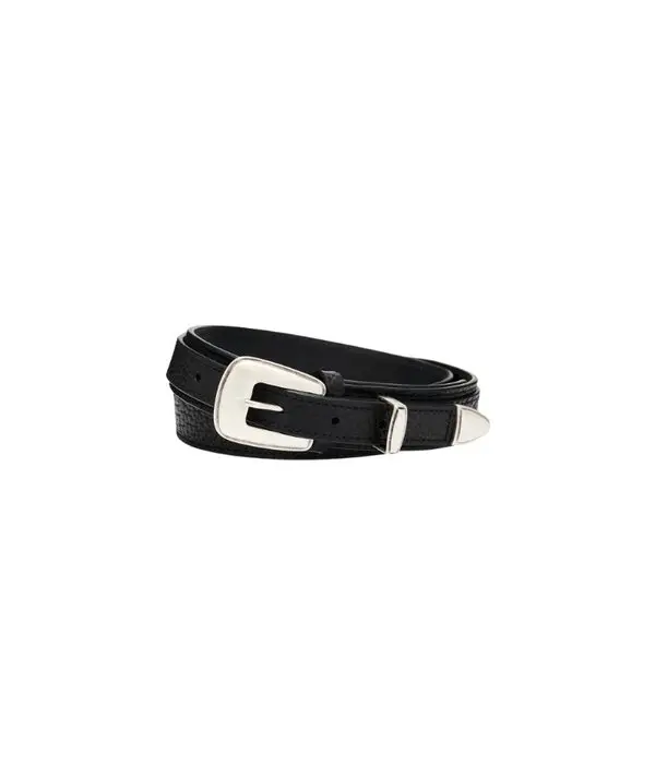 LEMAIRE Soft Leather Western Belt - Black