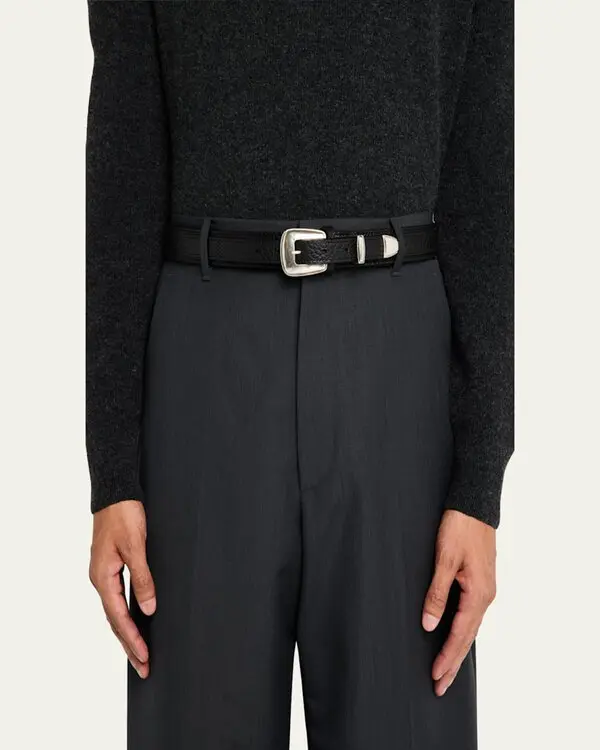 LEMAIRE Soft Leather Western Belt
