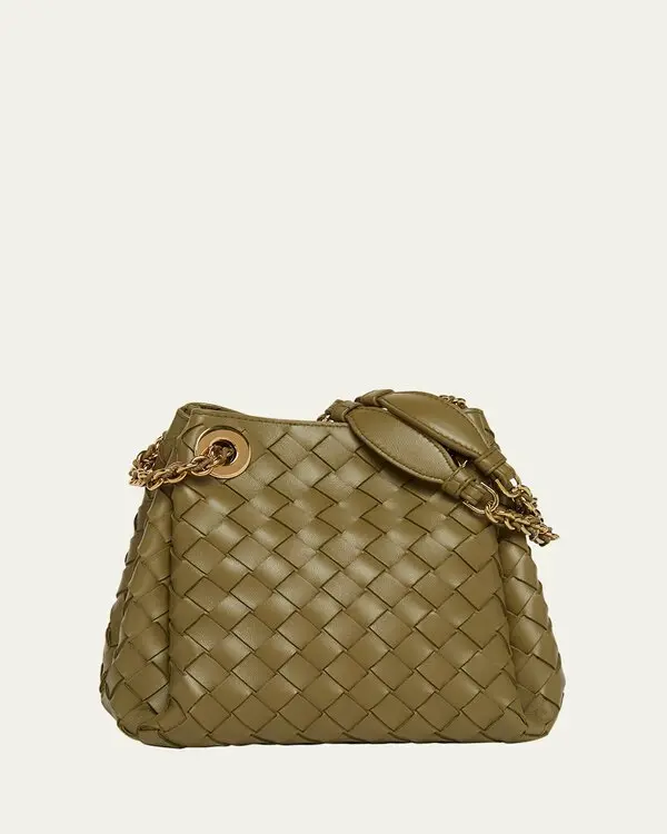 Bottega Veneta Small Parachute Shoulder Bag - Algae