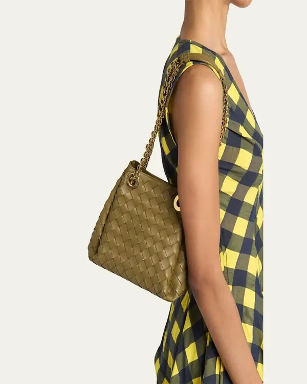 Bottega Veneta Small Parachute Shoulder Bag - Algae