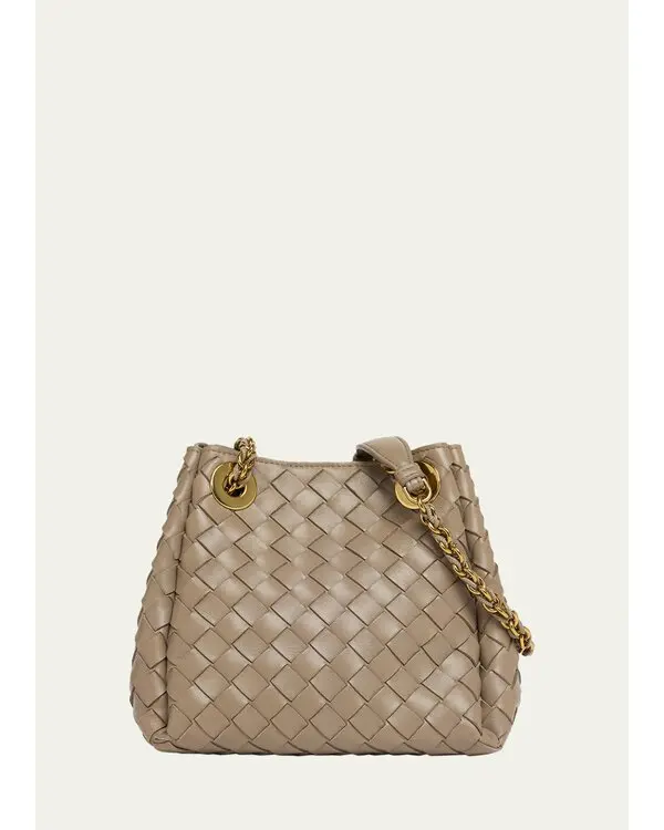 Bottega Veneta Small Parachute Shoulder Bag - Limestone