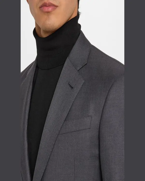 Giorgio Armani Mne's Basic Wool Two-piece Suit