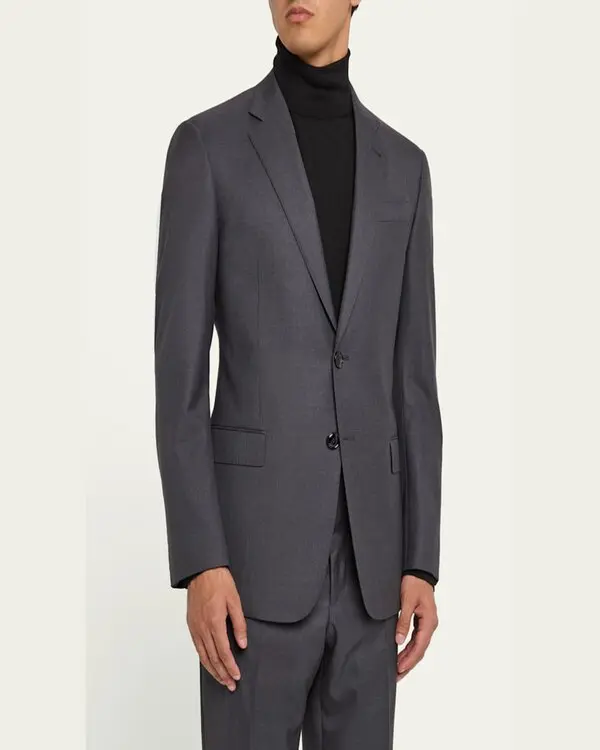 Giorgio Armani Mne's Basic Wool Two-piece Suit