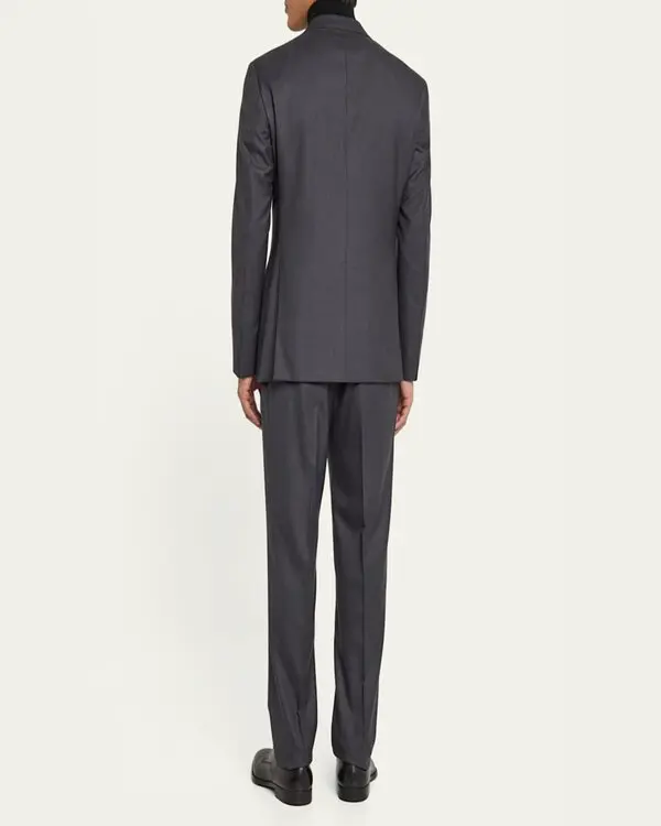 Giorgio Armani Mne's Basic Wool Two-piece Suit